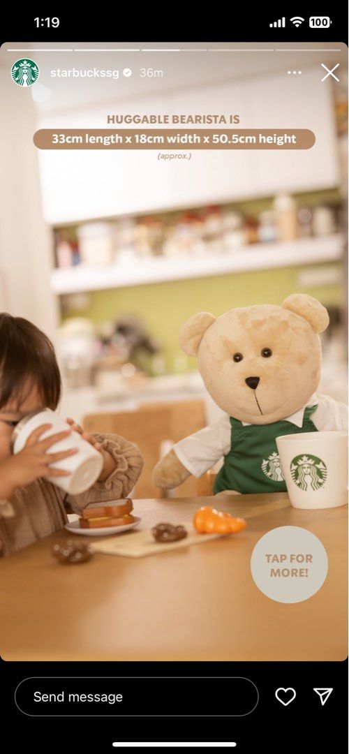 Starbucks bearista bear, Hobbies & Toys, Toys & Games on Carousell