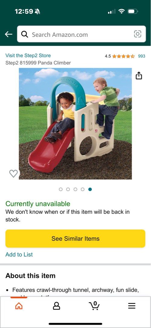 Step 2 Panda Climber (Kids Slide, Climber, Crawl, Platform), Babies ...