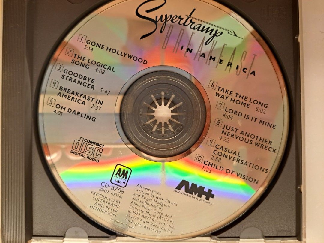 Supertramp - " ......famous last words...." # A&M CD-3632. AM+ (Audio ...