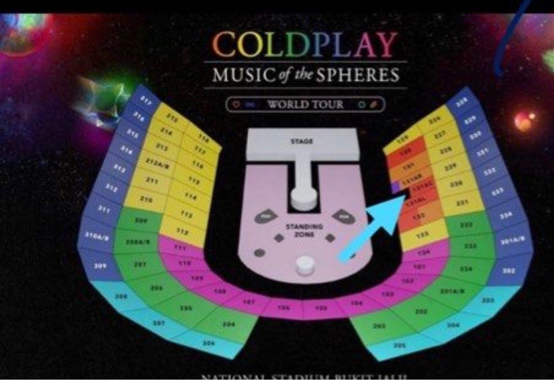 Swab coldplay ticket, Looking For on Carousell
