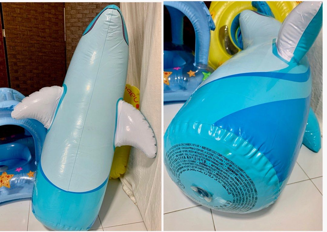Swimming Float, inflatable float, baby seated float, dolphins boxing ...