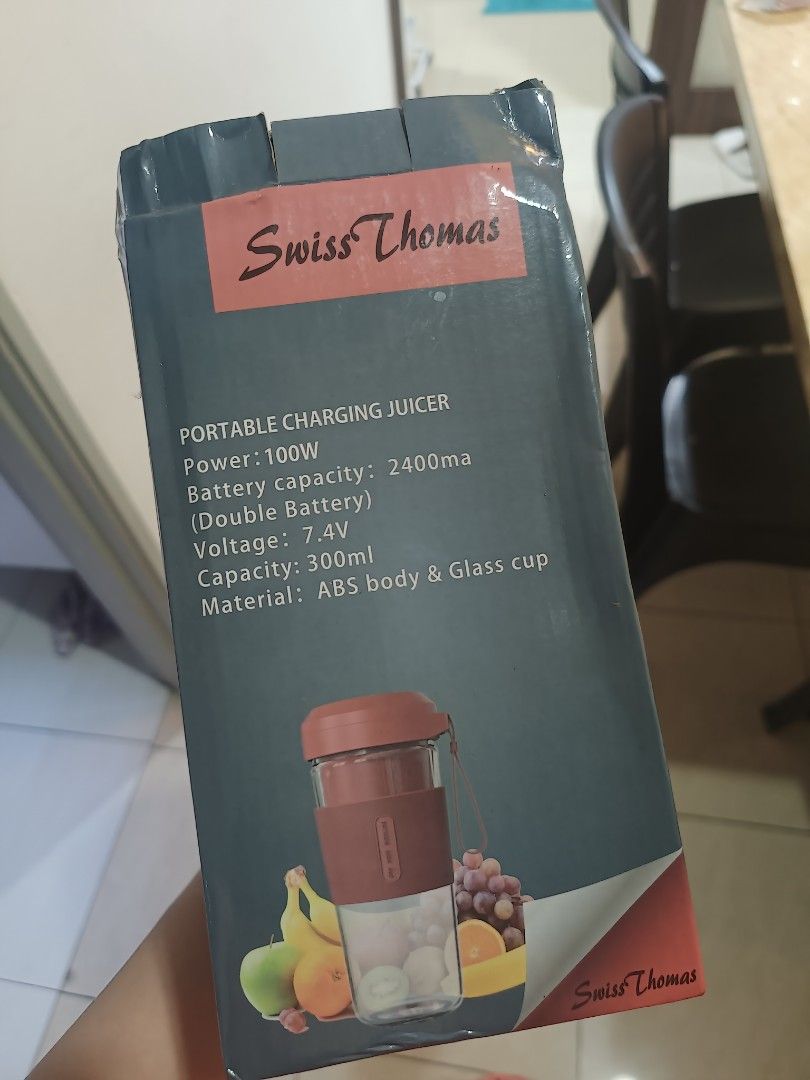 Swiss Thomas Portable Charging Juicer, TV & Home Appliances, Kitchen Appliances, Juicers ...