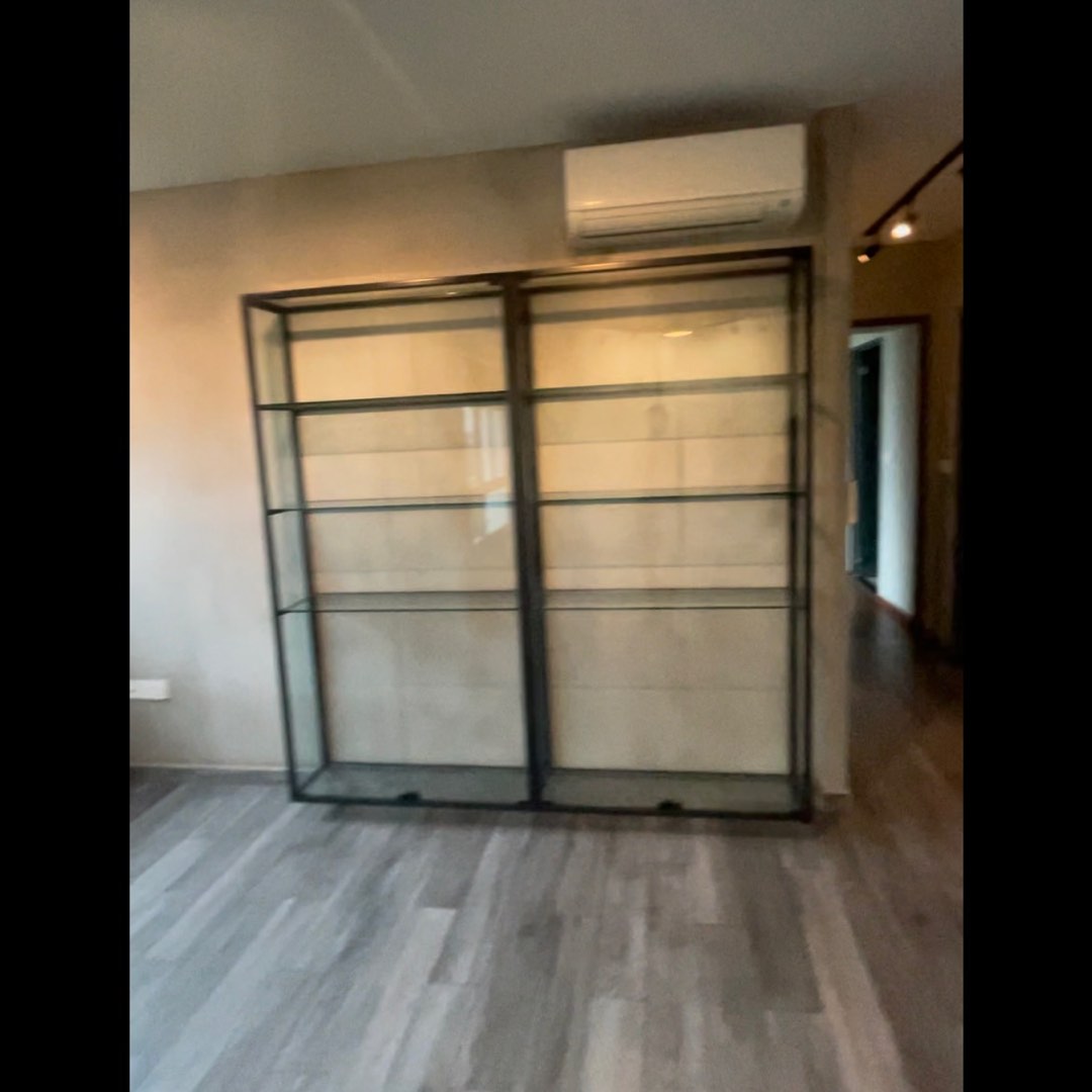 Tampered Glass Cabinet, Furniture & Home Living, Furniture, Shelves ...