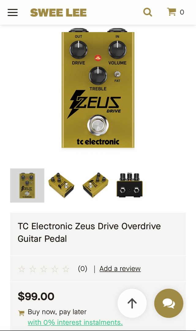 TC Electronic Zeus Drive Overdrive, Hobbies & Toys, Music & Media ...