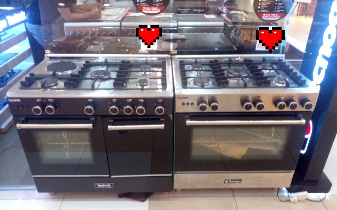 Tecnogas Cooking Gas Range 80cm 90cm with Rottiserie TFG8050CRVSSC ...