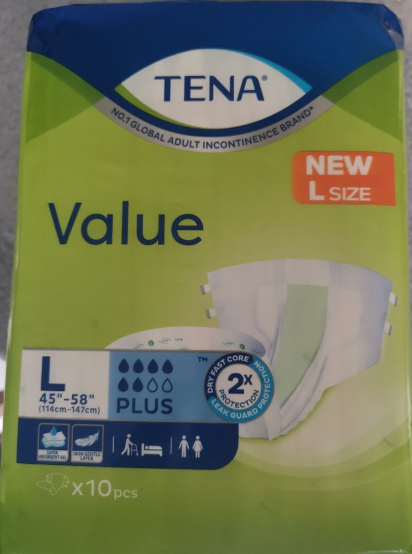 Tena Adult Diapers, Health & Nutrition, Assistive & Rehabilatory Aids, Adult Incontinence on ...