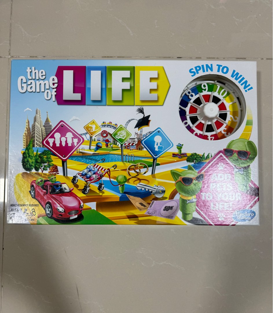 The game of life (board game), Hobbies & Toys, Toys & Games on Carousell