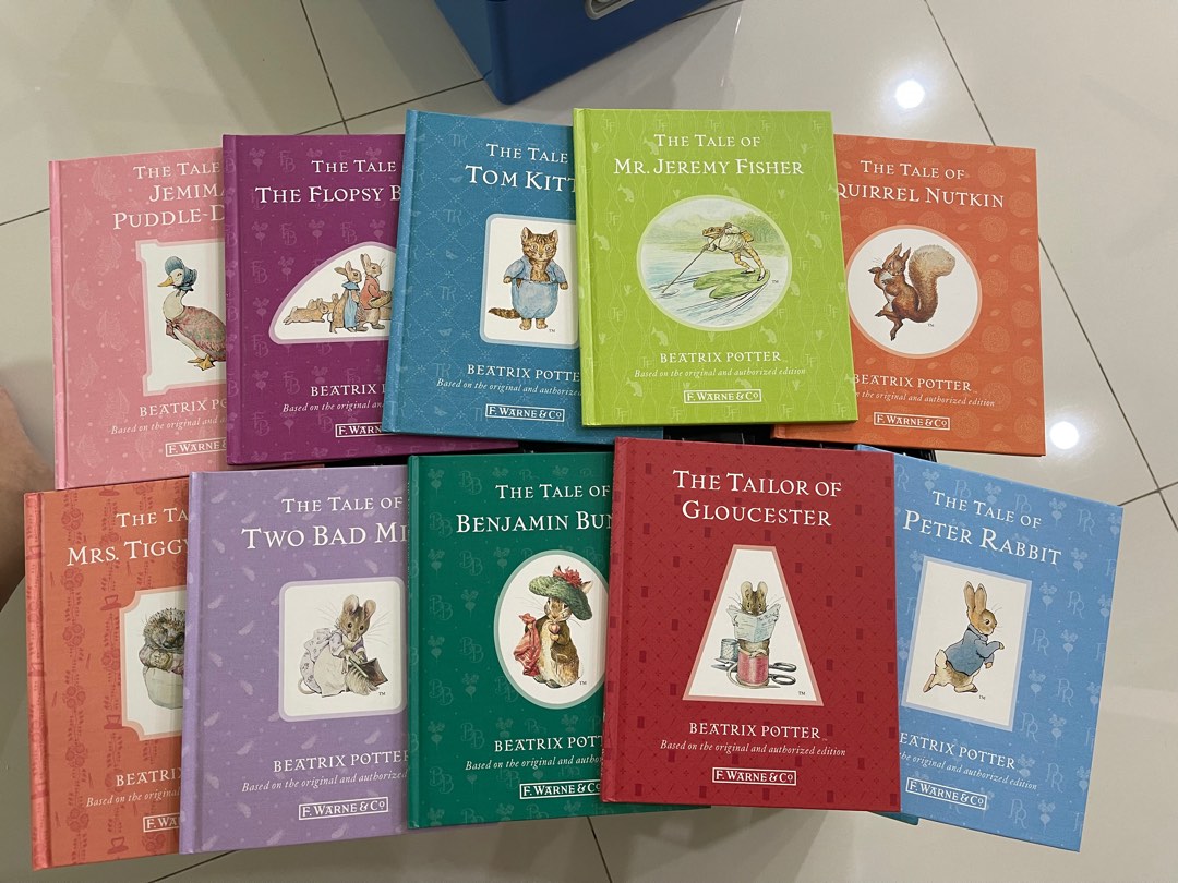 The Peter Rabbit Library 10 Books Collection Gift Set, Hobbies & Toys ...