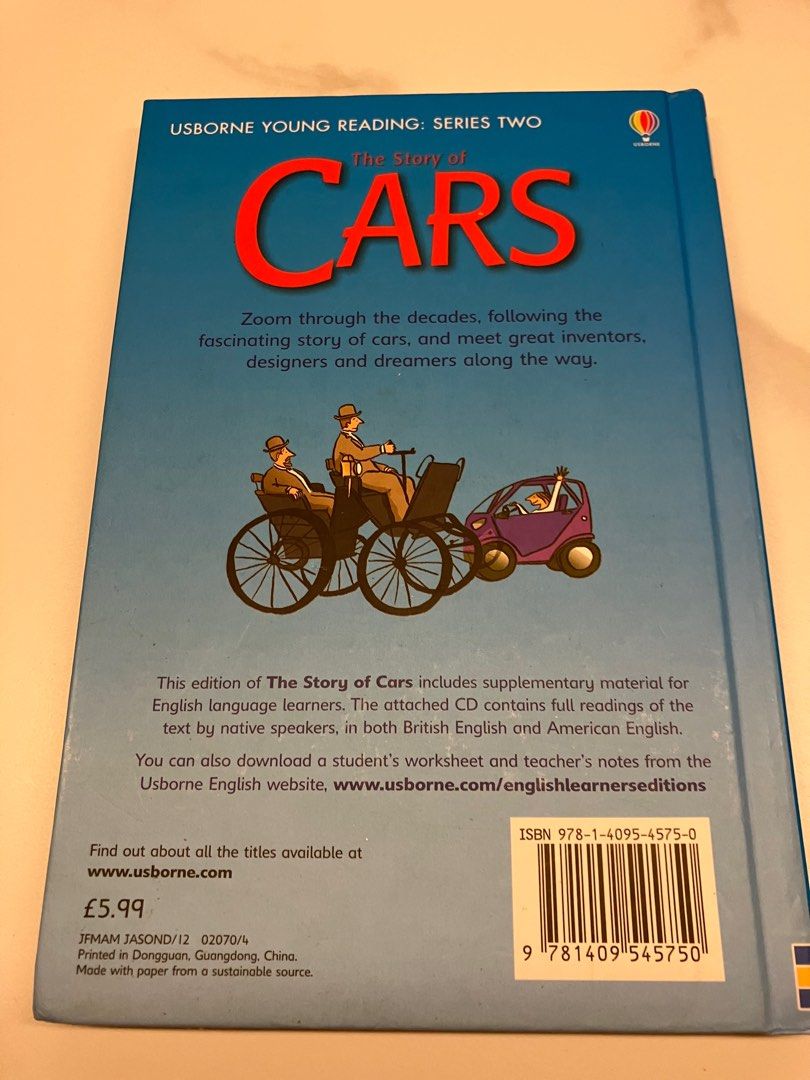 The Story of Cars, 興趣及遊戲, 書本 & 文具, 兒童書籍 - Carousell