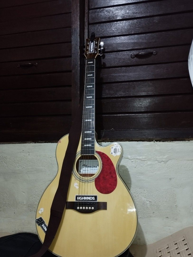 Thomson slim guitar with guitar tuner and equalizer SLIM SIZE: 40 SLIM ...