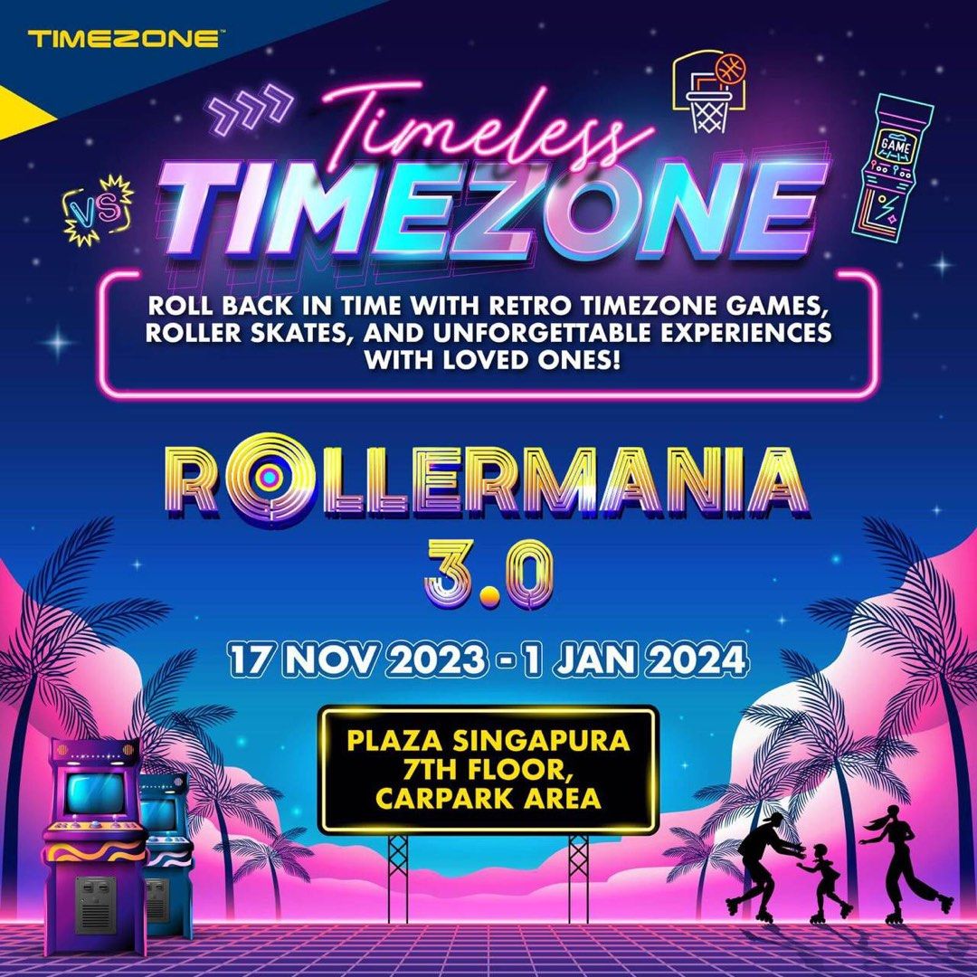 Timeless Timezone Rollermania 3.0, Tickets & Vouchers, Event Tickets on ...