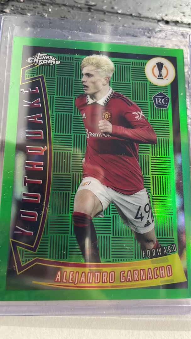 Topps Chrome Alejandro Garnacho Number 92/99, Hobbies & Toys, Toys ...