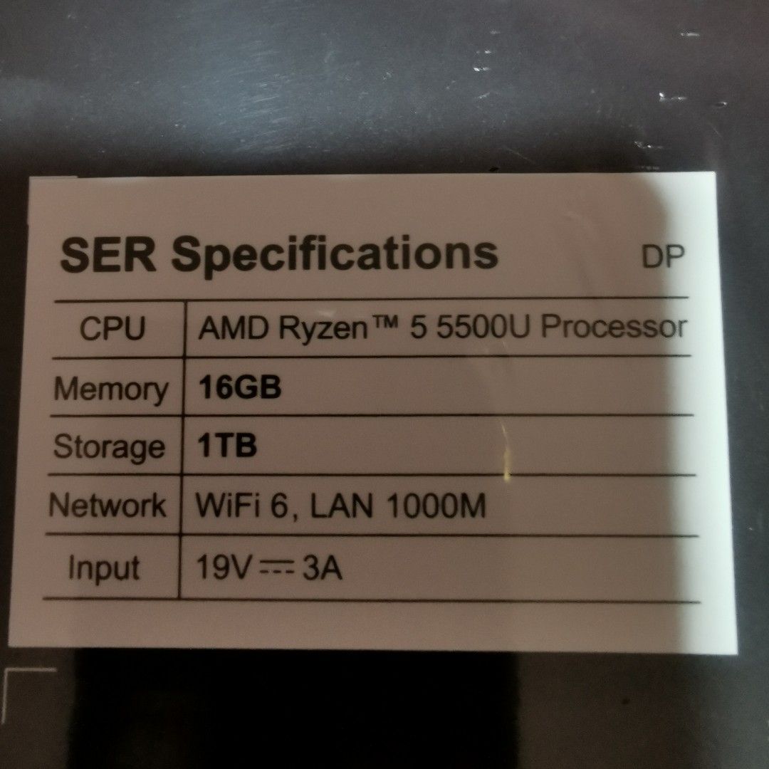 Trigkey S5/Beelink SER5 Ryzen 5 5500U Mini PC 16GB RAM + 500GB/1TB ROM ...