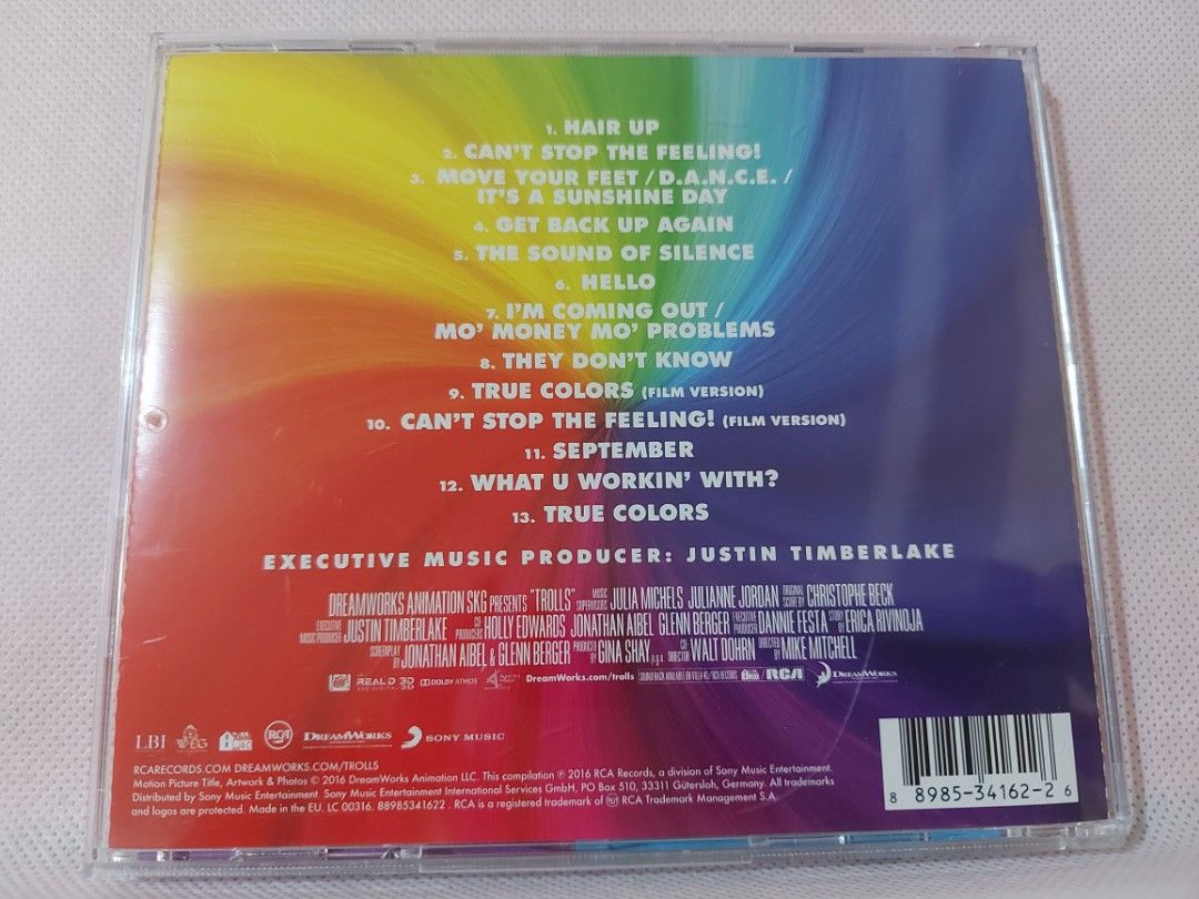 Trolls Movie Soundtrack CD (unsealed), Hobbies & Toys, Music & Media ...
