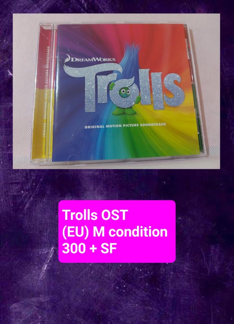 Trolls Movie Soundtrack CD (unsealed), Hobbies & Toys, Music & Media ...