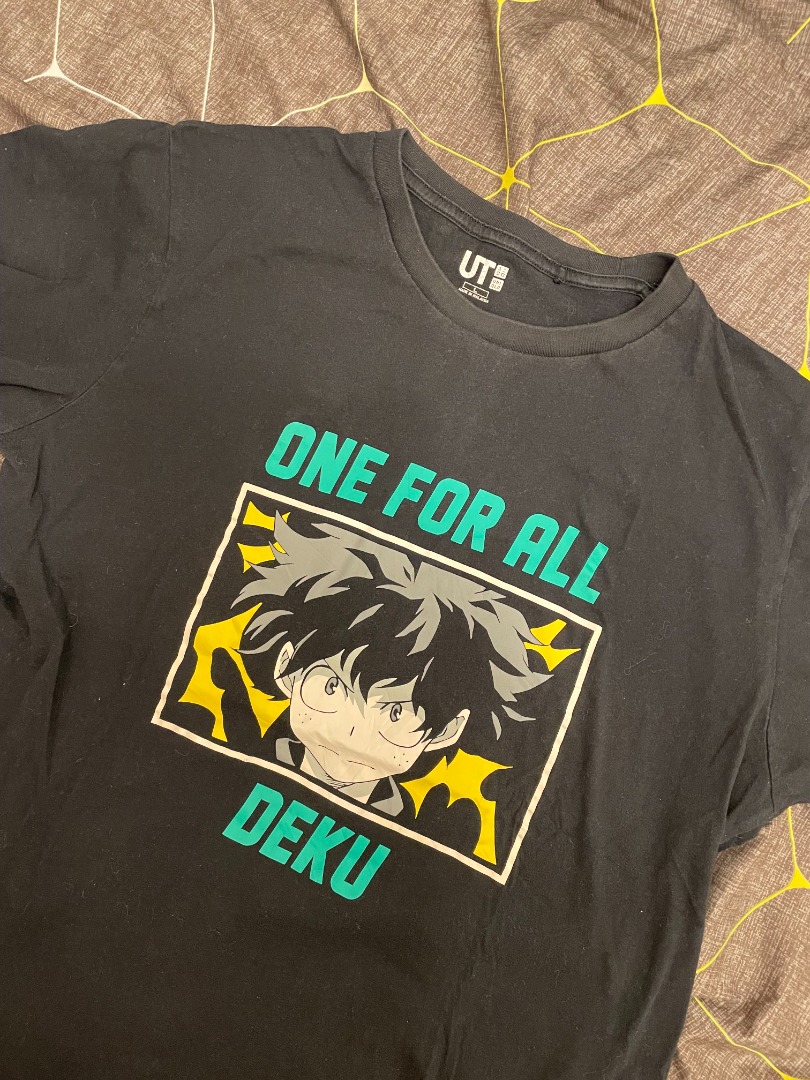 Uniqlo Deku Shirt, Men's Fashion, Tops & Sets, Tshirts & Polo Shirts on ...