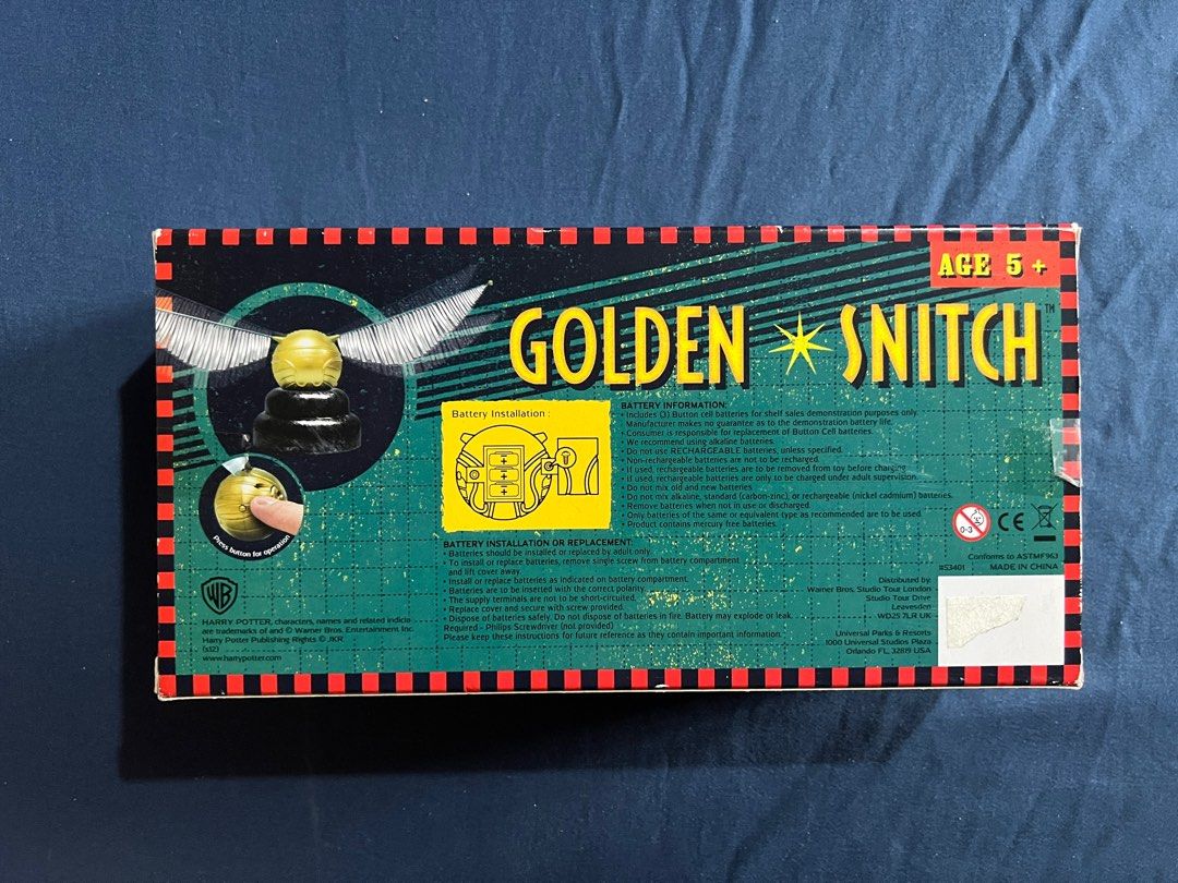 Universal Studios Japan Wizarding World Of Harry Potter Golden Snitch ...