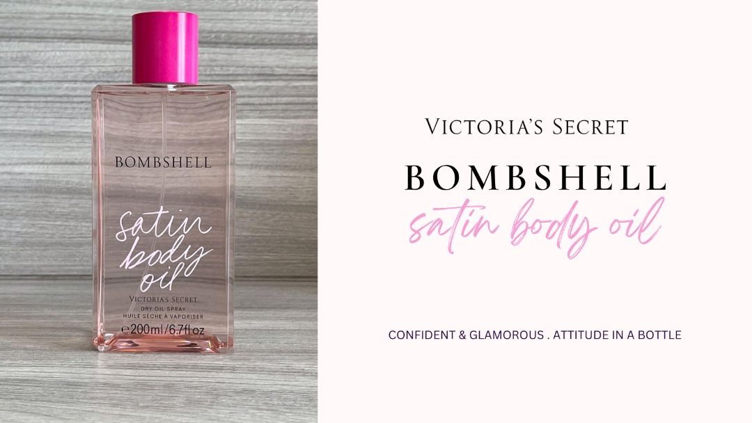 Victoria's Secret Bombshell Satin Body Oil Spray 200ml / 6.7 FL. OZ ...