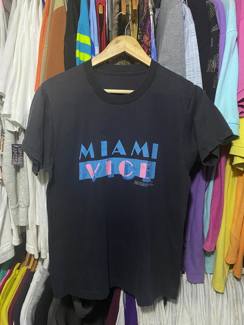 Vintage 1984 Miami Vice, Men's Fashion, Tops & Sets, Tshirts & Polo ...
