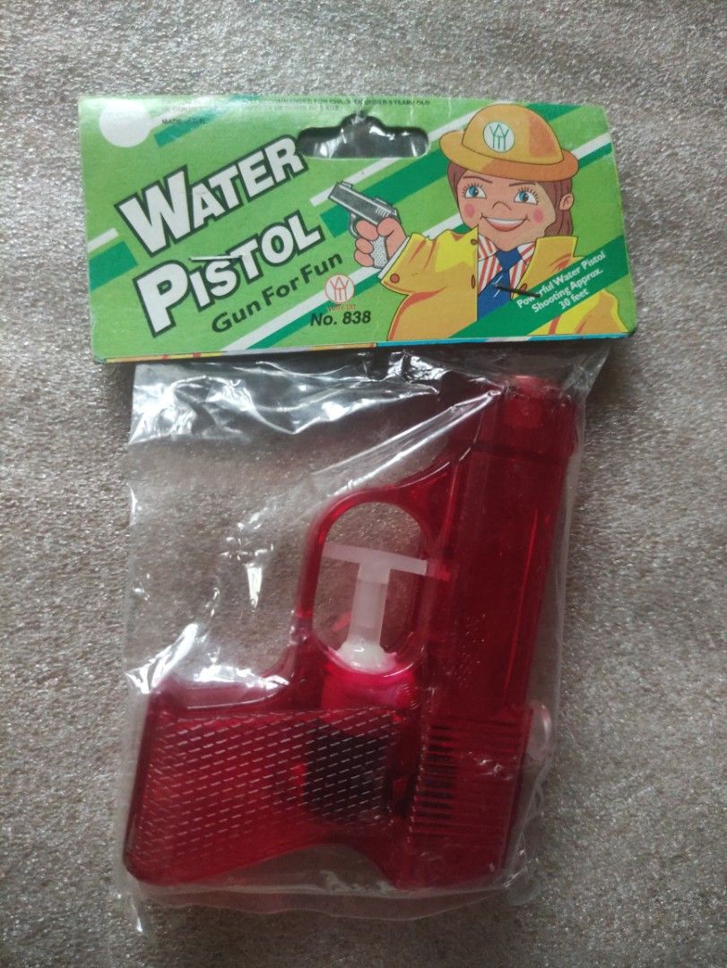 Vintage Mini Water Gun (Red), Hobbies & Toys, Toys & Games on Carousell