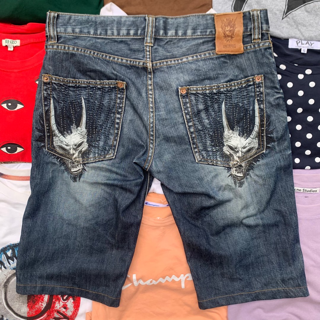 Vintage Oniarai Monster Japanese Jorts, Men's Fashion, Bottoms, Shorts ...