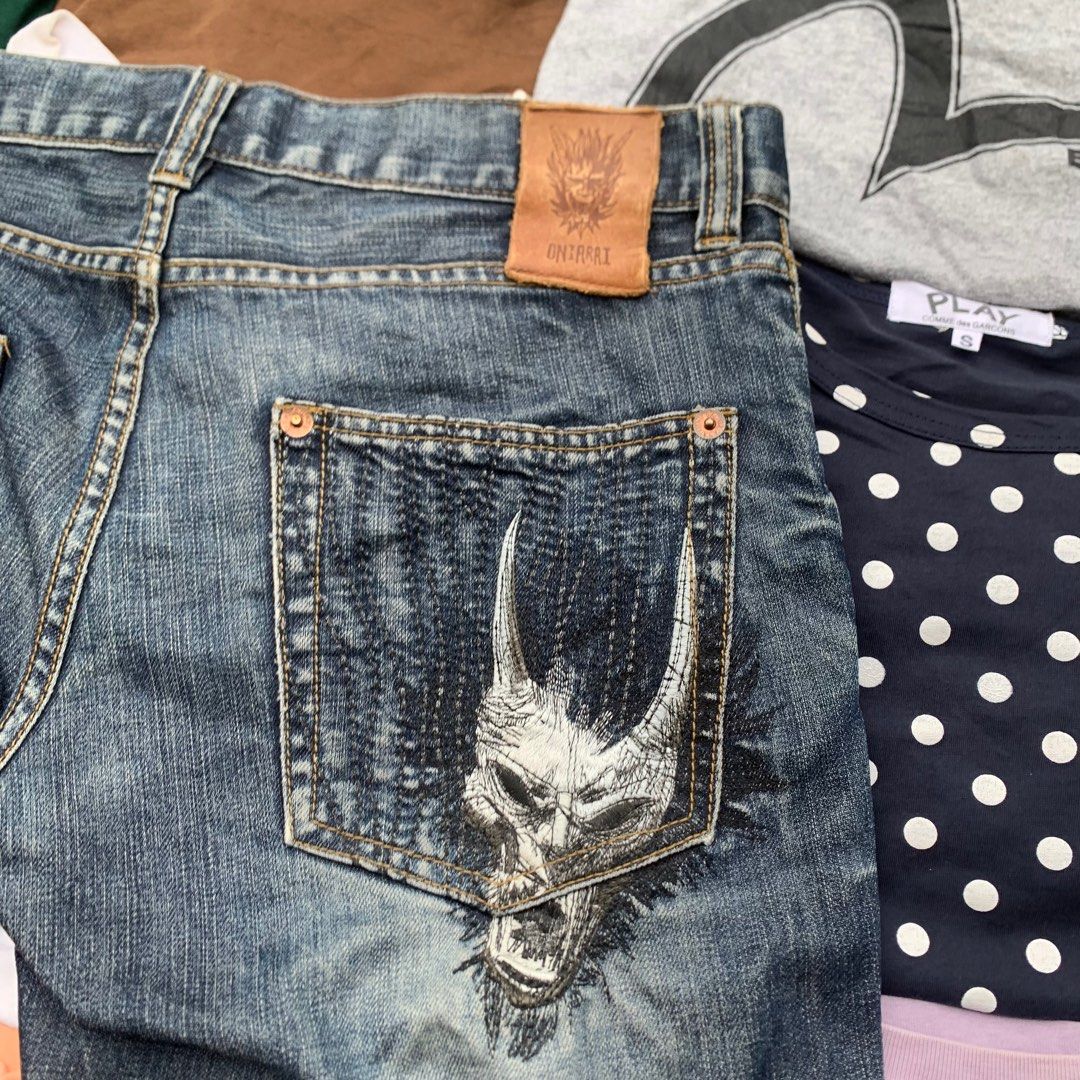 Vintage Oniarai Monster Japanese Jorts, Men's Fashion, Bottoms, Shorts ...