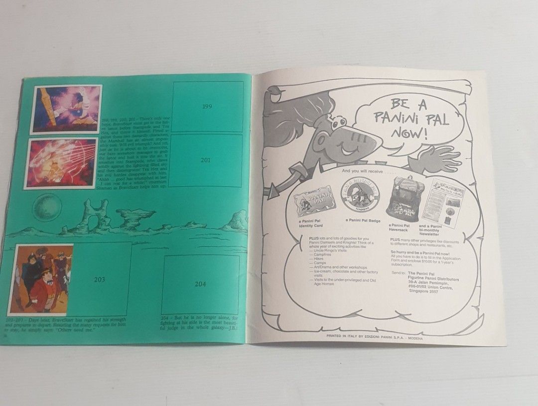 vintage panini bravestarr sticker album, Hobbies & Toys, Books ...
