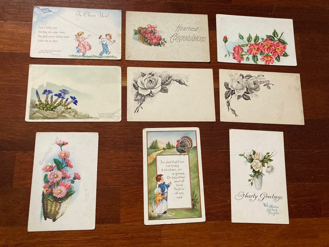 Vintage postcards assorted designs (unused), Hobbies & Toys ...
