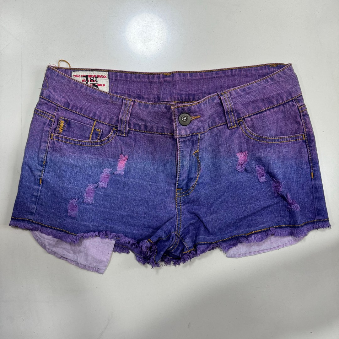 Violet shorts, Women's Fashion, Bottoms, Shorts on Carousell