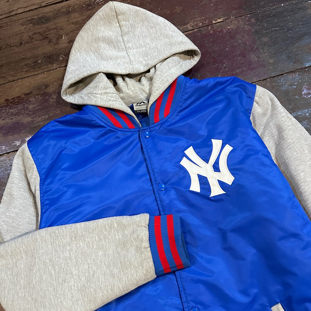 Vintage Majestic MLB New York Yankees Varsity Hooded Jacket, Men's ...