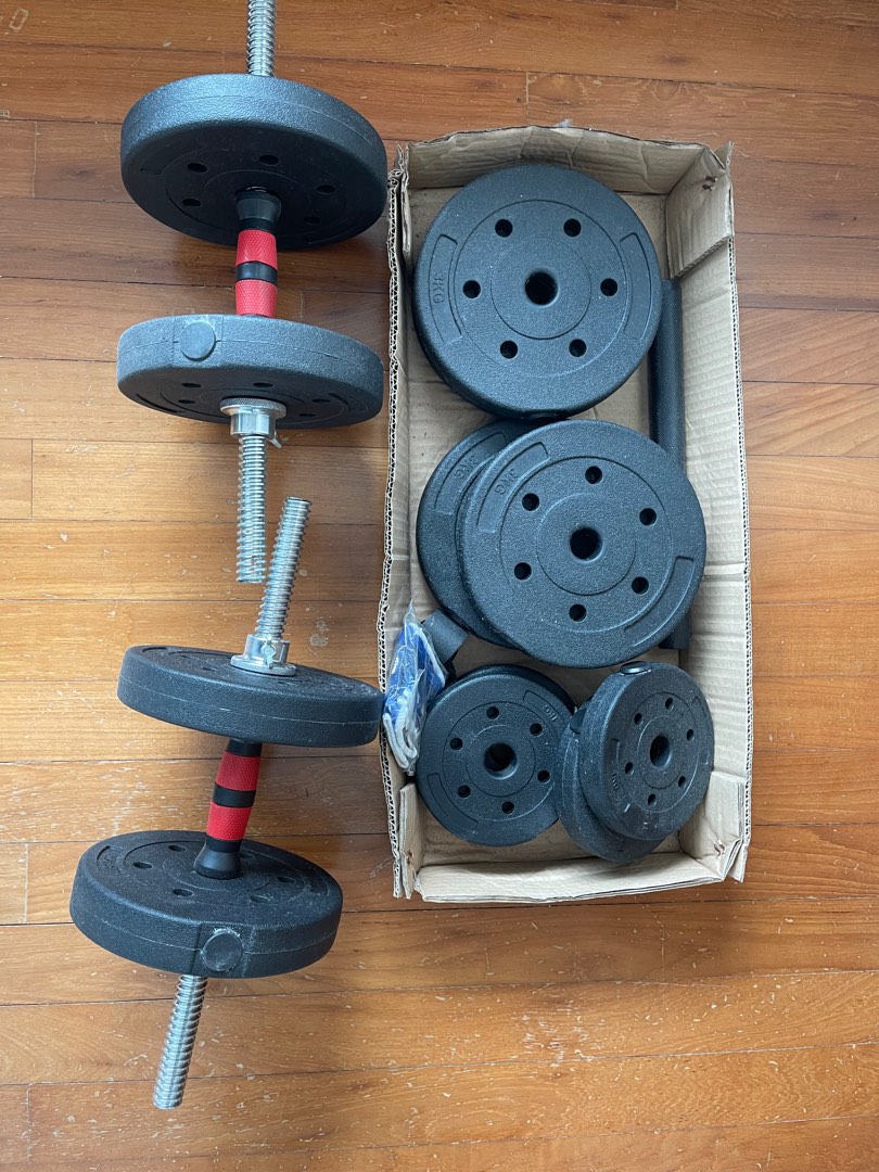 Weights dumbbells Set, Sports Equipment, Exercise & Fitness, Weights ...