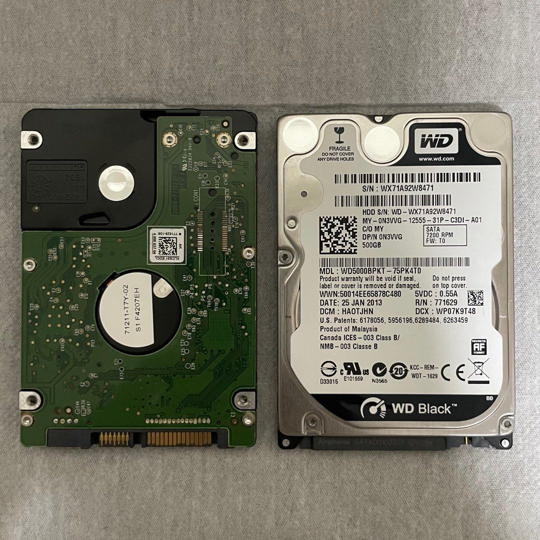 Western Digital WDC WD5000BPKT 500GB, Computers & Tech, Parts ...