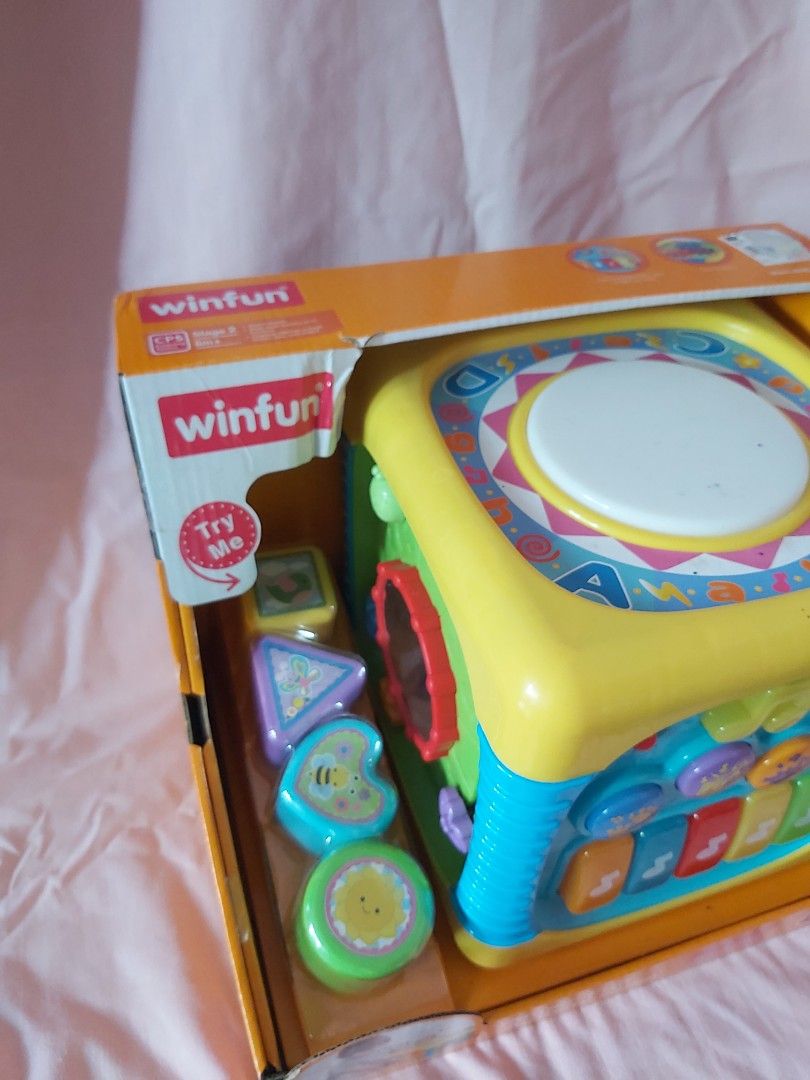 Winfun Music Fun Activity Cube for 8months & up, Babies & Kids, Infant Playtime on Carousell