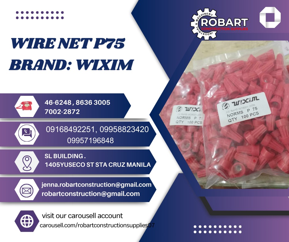 wire net P75 brand: wixim, Commercial & Industrial, Construction Tools ...