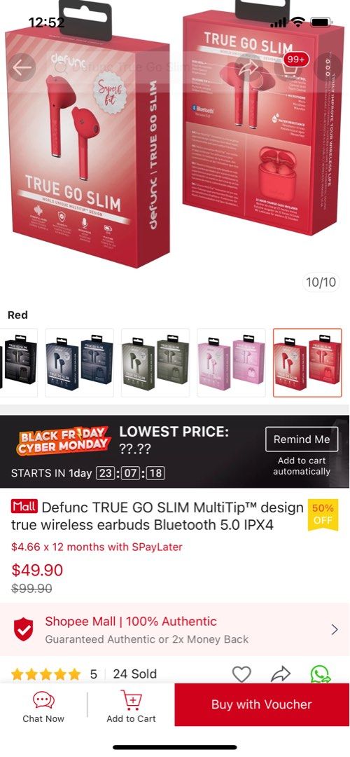 Wireless Earbuds defunct go slim, Audio, Earphones on Carousell