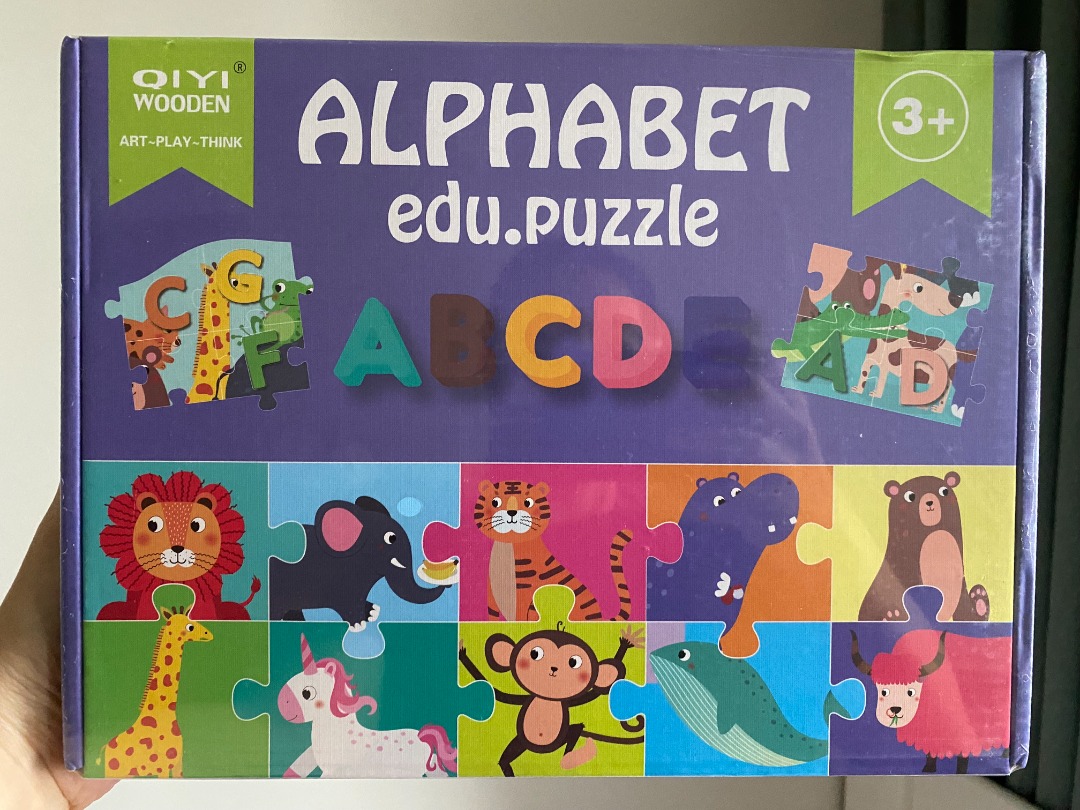 Wooden 3D Alphabet Animal Puzzle, Babies & Kids, Infant Playtime on ...