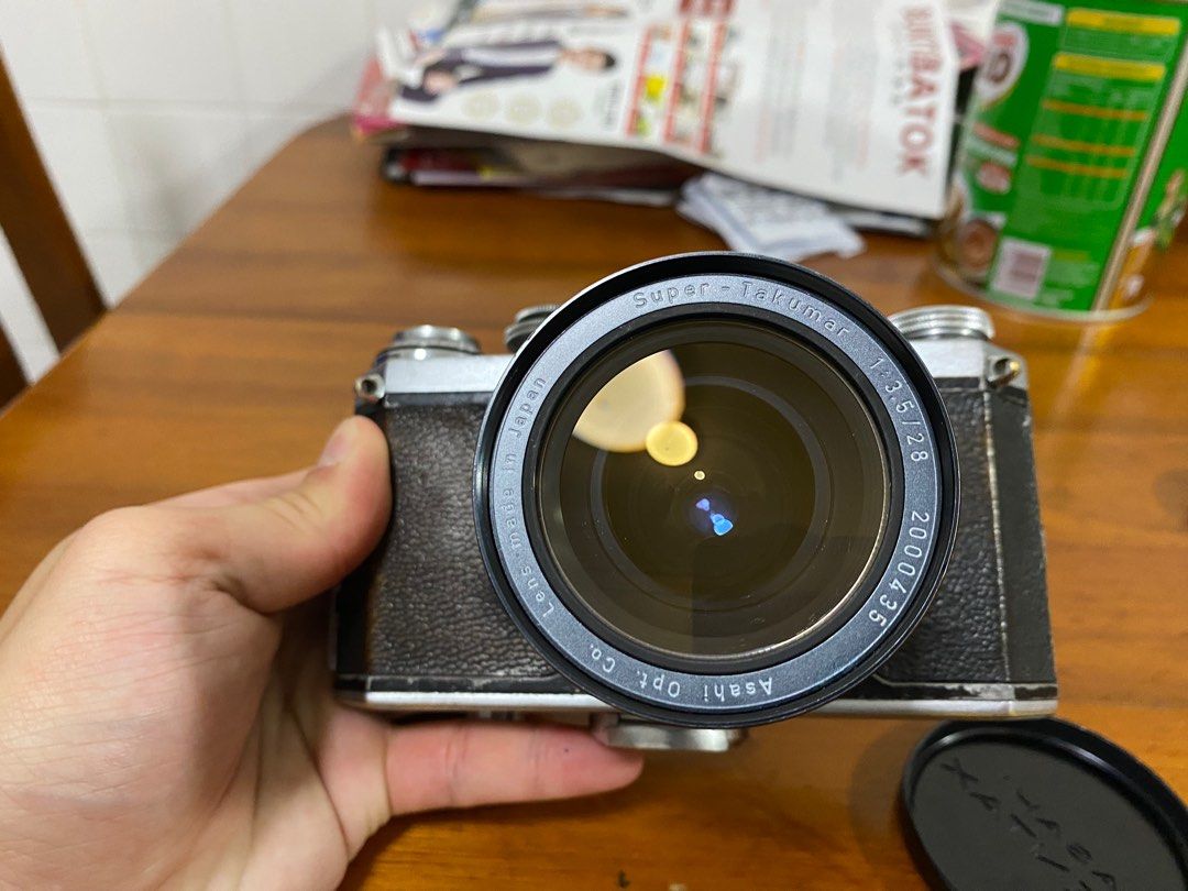 WTT Vintage Edixa Reflex Film Camera with M42 28mm f3.5 wide angle ...