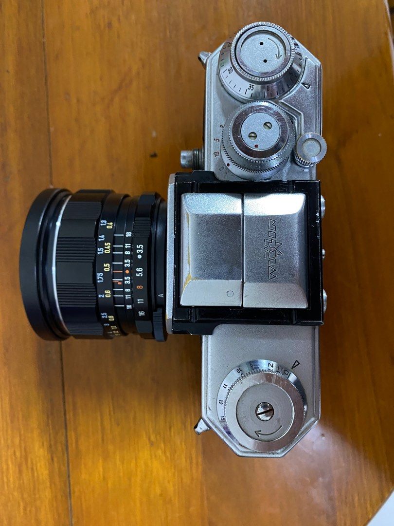 WTT Vintage Edixa Reflex Film Camera with M42 28mm f3.5 wide angle ...