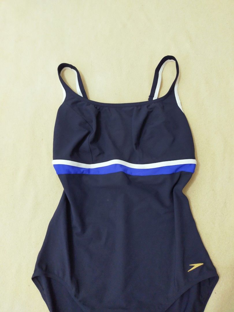 (XL) SPEEDO SCULPTURE NAVY ONE PIECE SWIMSUIT, Women's Fashion ...