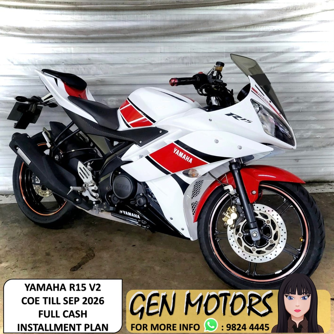 Yamaha R15 V2 (Sep 2026), Motorcycles, Motorcycles for Sale, Class 2B on Carousell