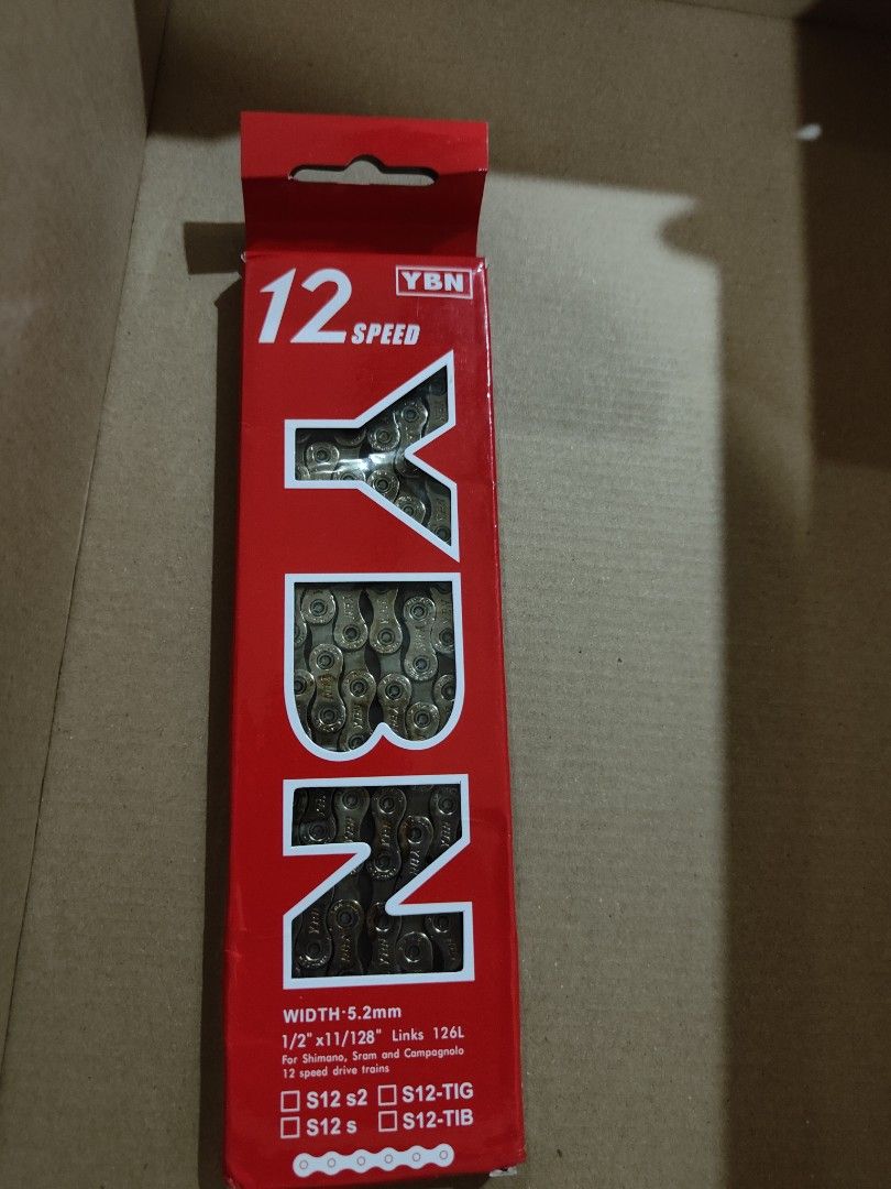 YBN 12 Speed Chain, Sports Equipment, Bicycles & Parts, Parts & Accessories on Carousell
