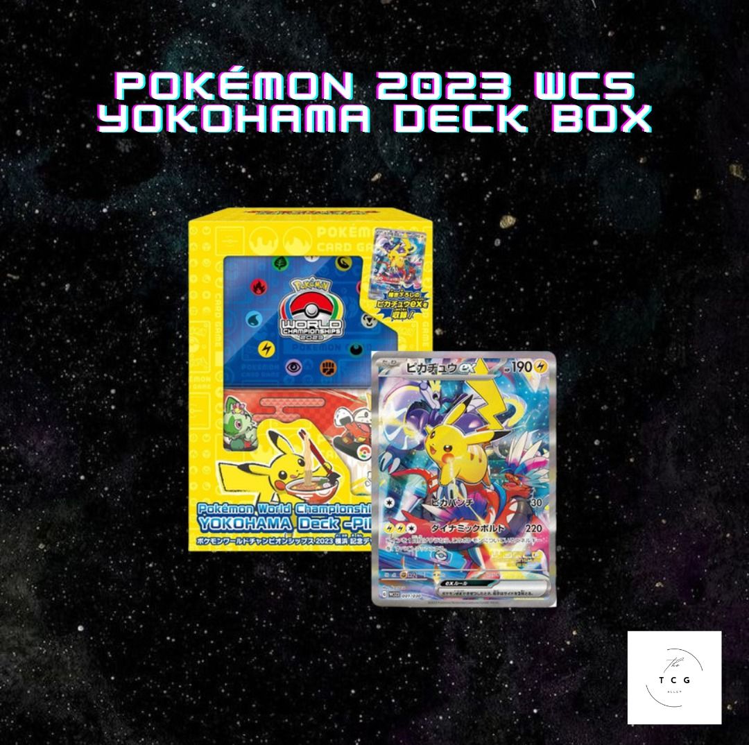 Yokohama Pikachu Deck Box Pokémon TCG 2023 WCS, Hobbies & Toys, Toys & Games on Carousell