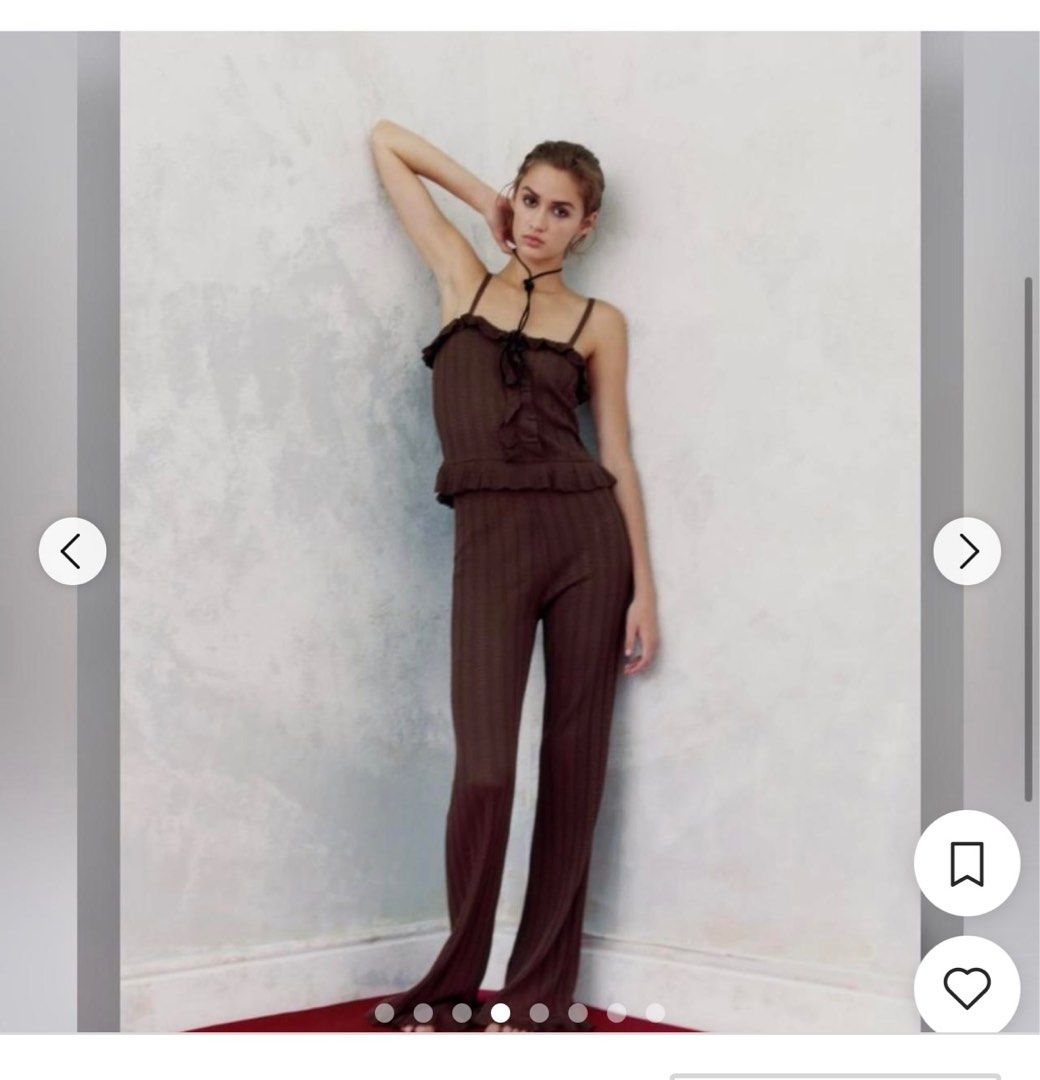 Zara brown knit set, Women's Fashion, Dresses & Sets, Sets or ...