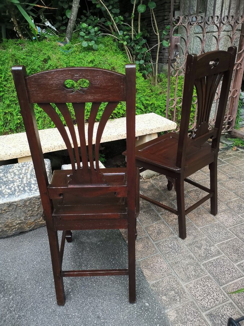 1920 old peranakan fan shape design chair, Furniture & Home Living ...