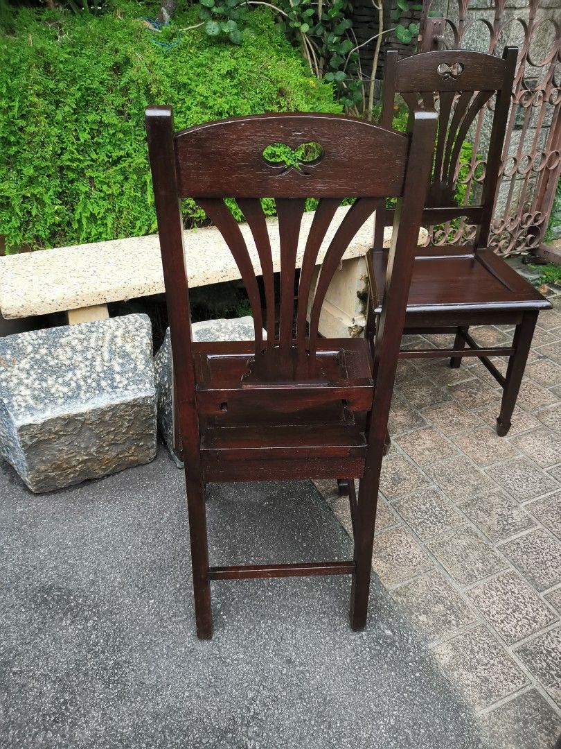 1920 old peranakan fan shape design chair, Furniture & Home Living ...