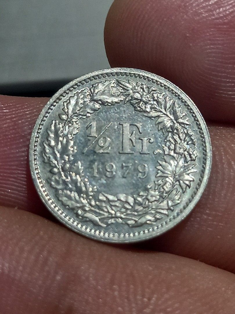 1979 and 1980 1/2 fr helvetia, Hobbies & Toys, Memorabilia & Collectibles, Currency on Carousell