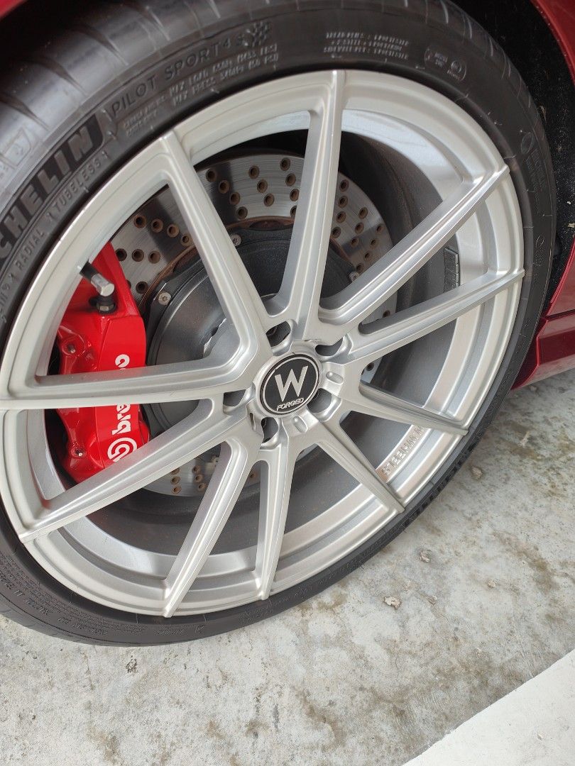 19' Forge Rims (hyper Silver), Car Accessories, Tyres & Rims on Carousell