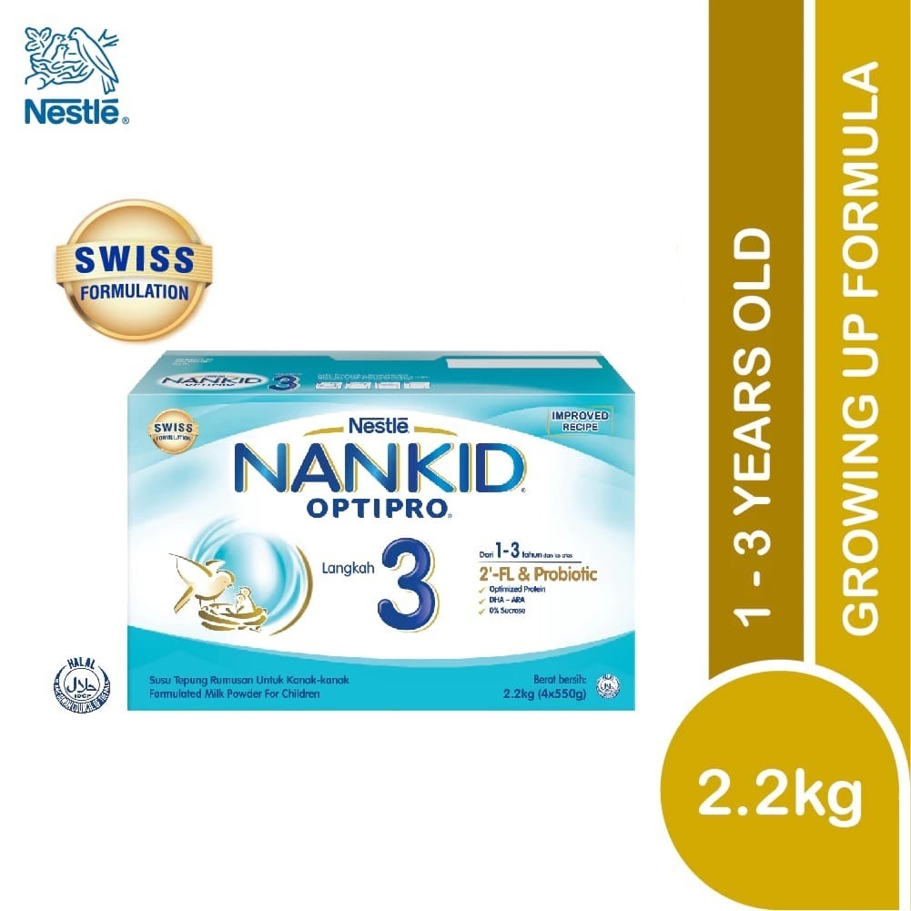 [2.2kg] Nestle NANKID Optipro Stage 3 / Stage 4 Baby Milk Powder Nan ...