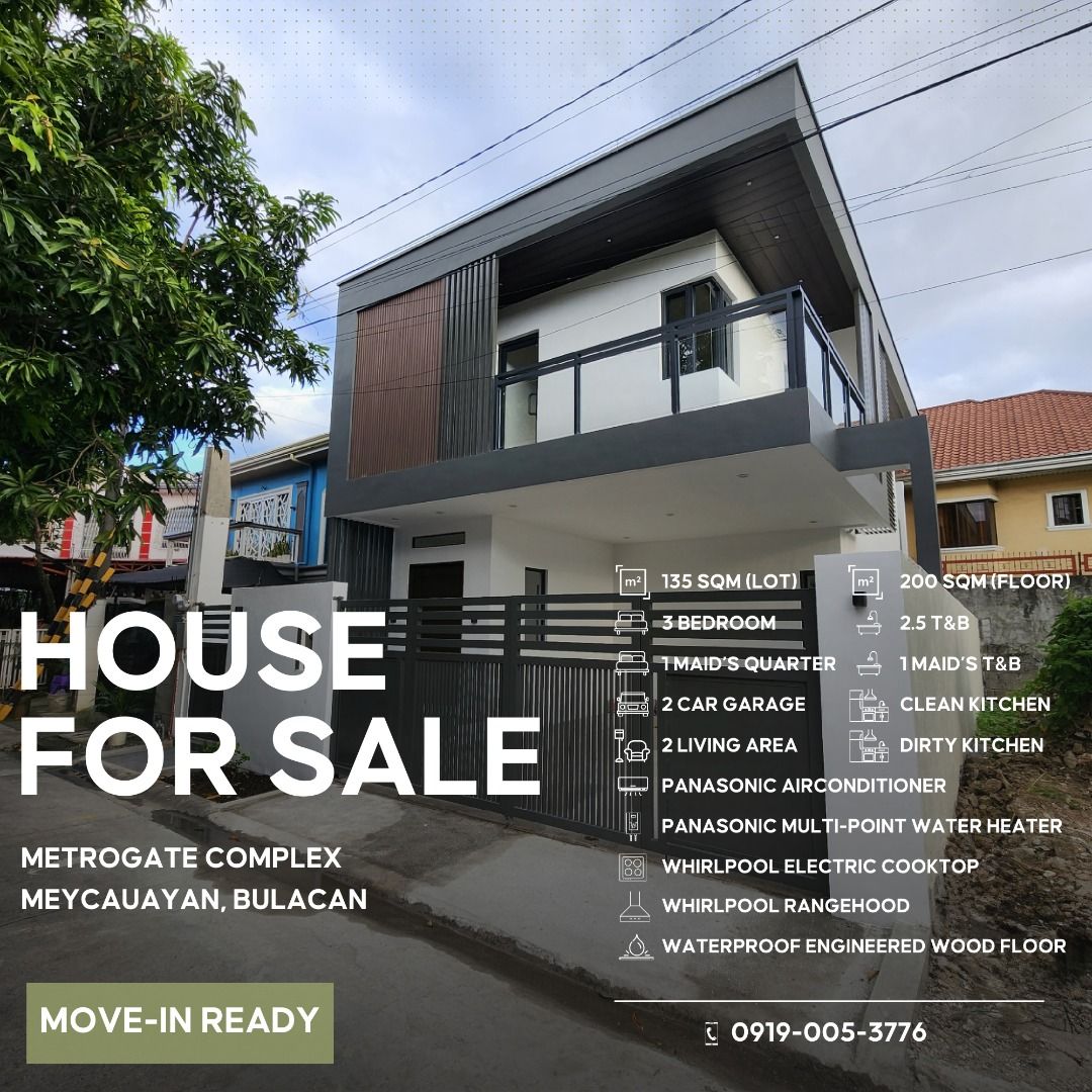 2-Storey House and Lot For Sale in Metrogate Complex, Meycauayan ...