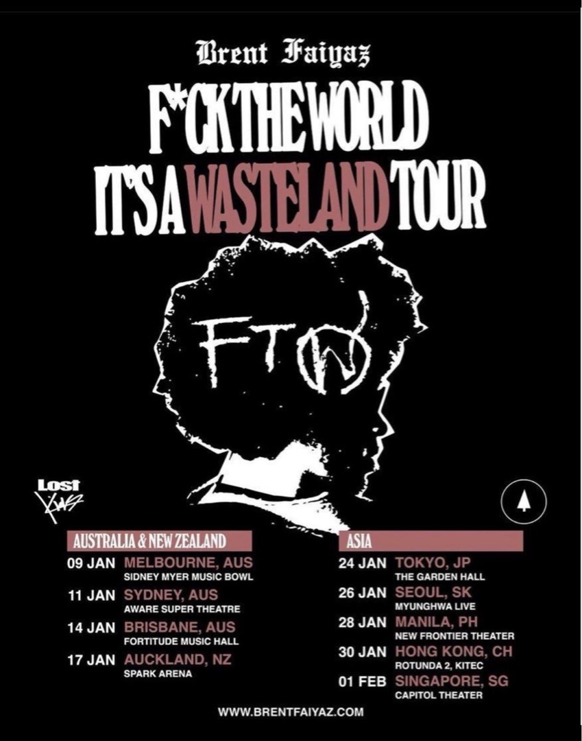 Brent Faiyaz CAT 1 ticket, Tickets & Vouchers, Event Tickets on Carousell